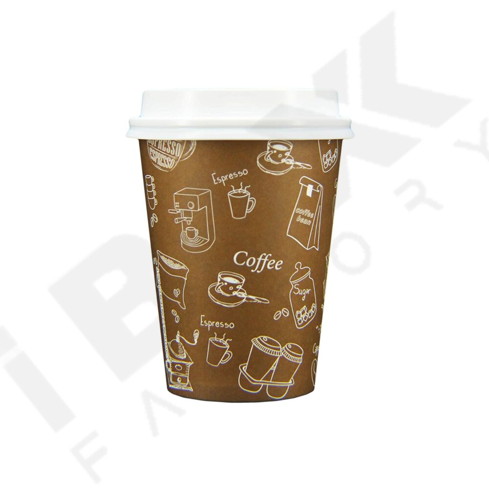 Custom Printed Hot Cocoa paper cups logo Wholesale California